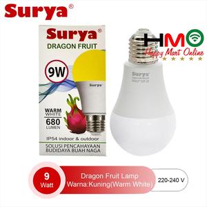 Jual Bohlam Lampu Buah Naga Surya Dragon Fruit 9 Watt IP 54 2700K - Kota Surabaya ...