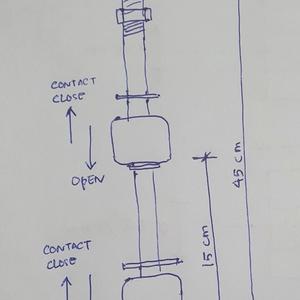 Jual mini level sensor/level switch.2 float panjang 150mm/ - Jakarta ...