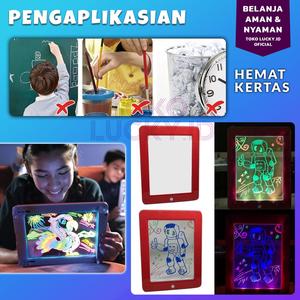 Jual Produk Papan Tulis Anak Spidol Kaca LED Backlight Writing Tablet 9 ...