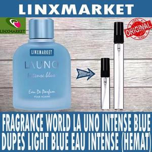 Jual FRAGRANCE WORLD LA UNO INTENSE BLUE POUR HOMME MEN EDP - UKURAN ...