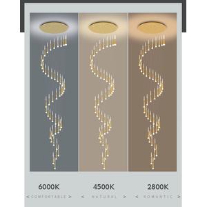 Jual ' Pendant Chandelier For Ladder Lighting For Stairs Modern Simple ...