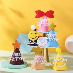 Jual TOPI ULANG TAHUN KERUCUT HBD BAHAN KAIN FLANEL / TOPI ULTAH / TOPI ...