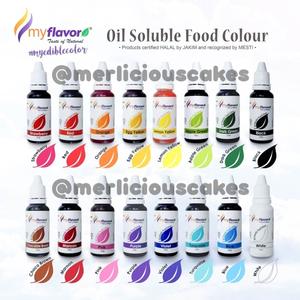 Jual MY FLAVOR 16 PCS OIL FOOD COLOR SET FOOD COLOUR PEWARNA MAKANAN ...