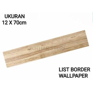 Jual Produk WALLPAPER BORDER LIST FOAM MOTIF KAYU 70X12CM / Wallpaper ...