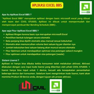 Jual Aplikasi Excel Bbs (Aplikasi Utk Membuat Bar Bending Schdule) - Jakarta Selatan - Heys ...