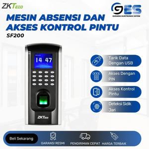 Jual Mesin Absensi Fingerprint ZKTeco SF200 Bisa Akses Kontrol Pintu - Kota Denpasar - finr ...