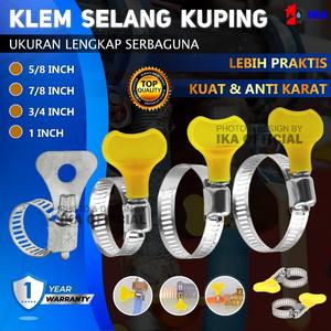 Jual Produk Klem Selang KUPING PUTAR BESI KENMASTER/ Pengunci Selang ...