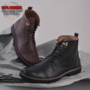 Jual Arpegio Brown Sepatu Boots Kulit Asli Boot Vintage Klasik Besi Ori ...