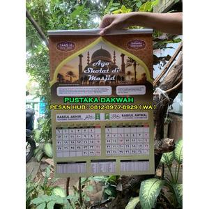 Jual Kalender Hijriyah 1445 Full Colour - Disertai Jadwal waktu Shalat ...