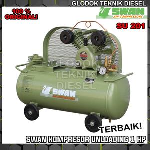 Jual SWAN Air Compressor 1 HP + Dinamo Motor Listrik KOMPRESOR ANGIN 1 ...
