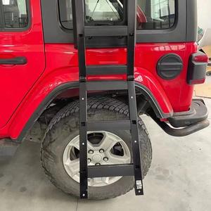 Jual ' Offroad Aluminum Telescopic Foldable Side Mount Ladder Rack For ...