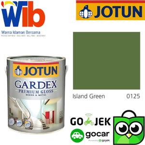 Jual Cat Jotun Gardex Premium Semi Gloss 0.9 Liter - Island Green 0125 ...