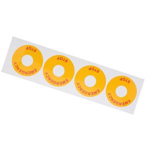 Jual Emergency Stop Sign Equipment Sticker Label Tabs The Paper Warnin ...