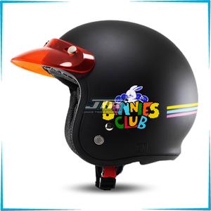 Jual HELM Helm Retro Dewasa SNI Br01 Bunny Club Hitam Doff - Kota ...