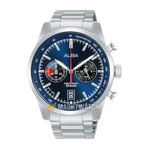 Promo Jam Tangan Pria Alba Signa A4B005X1 Chronograph Men Blue Black ...