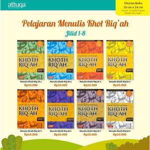 Jual Menulis Cepat dan Indah dengan Khat Riq'ah Khot Riqah 8 Jilid ...