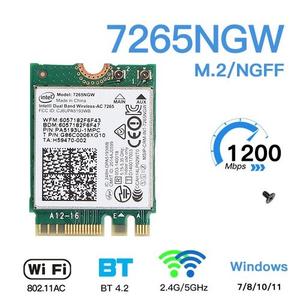 Jual Wifi 5 AC Card Wireless Intel 7265 AC BT 4.2 NGFF M.2 2G 5G ...