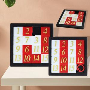 Jual 1-15 7cm Number Digital Sliding Puzzle Games Exercise The Brain T ...
