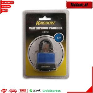 Jual Krisbow Gembok Pagar Tahan Air Short Beam 40mm Biru Gembok Rumah ...