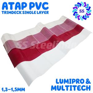 Jual ATAP SPANDEK UPVC PUTIH/HITAM/MERAH/TRANSPARAN SUSU (PP) - Merah ...