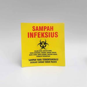 Jual Stiker Sampah Infeksius (Vinyl) - Stiker Tempat Sampah - Jakarta ...