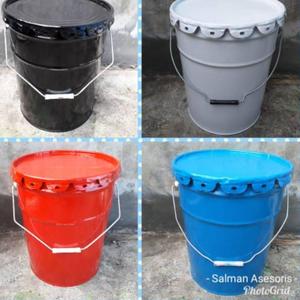 Jual [_036] 12.12 Ember Kaleng 25 Kg. Tong besi tempat bakar sampah 20 ...