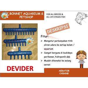Jual KRAN CABANG BLOWER AERATOR 8 ,6,12 LG WARNA BIRU-DIVIDER AERATOR ...