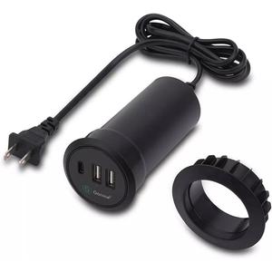Jual ' Universal Usb-C Desktop Power Grommet 2 Inch Hidden Desk Hole ...