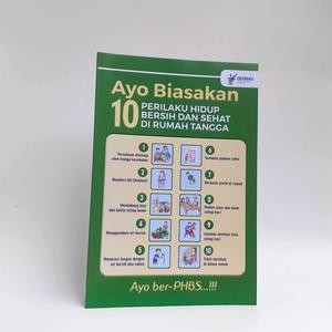 Jual Poster PHBS Rumah Tangga, Poster Edukasi PHBS, Poster kesehatan ...