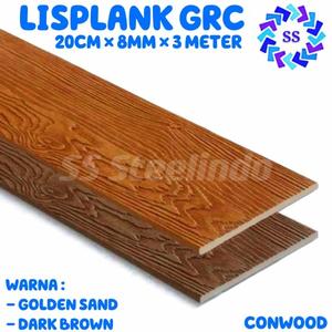 Jual LISPLANK/LISPLANG GRC CONWOOD TEXTURE WARNA (20cm×8mm×3meter ...