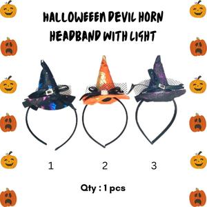 Jual Terlaris! Halloween Witch Hat Headband / Bando Topi Kerucut ...
