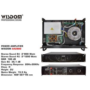 Jual Power Wisdom AK2800 2-Channel Power Amplifier Wisdom Ak-2800/AK ...