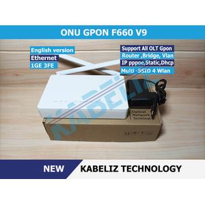 Jual ONU GPON ZTE F660 V9 NEW ANTENA LUAR MODEM WIFI SUPPORT BRIDGE ONT ...