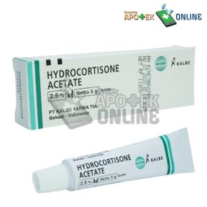 Jual HYDROCORTISONE 2.5% CREAM 5GR (Gen-Kalbe) - Kota Palembang ...