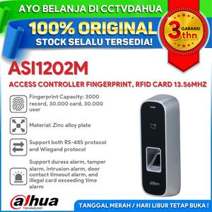 Promo DAHUA ASI1202M ACCESS CONTROLLER FINGERPRINT, RFID CARD 13.56MHZ ...