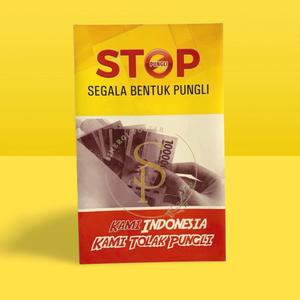 Jual Stiker Stop Segala Bentuk Pungli 31x19 cm | Poster Stiker | Stiker ...