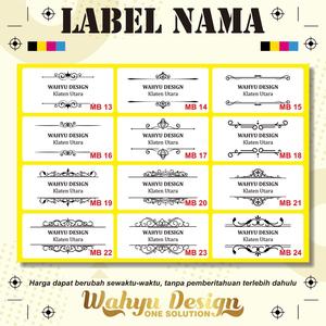 Jual Stiker Label Nama / Undangan / Nama Custom - Kota Tangerang - toko ...