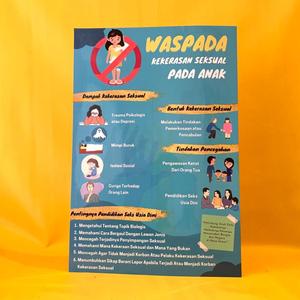 Jual Poster Stop Kekerasan | Poster Waspada Kekerasan Seksual Pada Anak | - Jakarta Timur ...