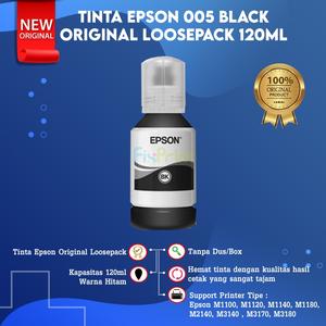 Jual Tinta Epson 005 Black Original Loosepack 120ml Ink Refill Printer ...