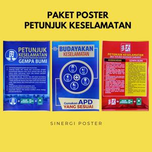 Jual Paket Poster | Paket Poster Petunjuk Keselamatan | Poster ...
