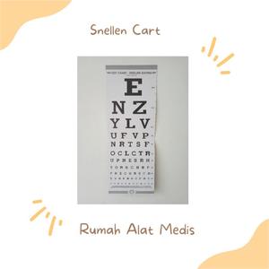 Jual Snellen Chart / Kertas Tes Mata Rabun Jauh / Snellen Cart Manual ...