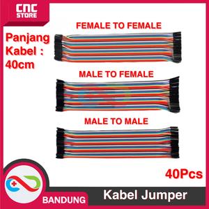 Jual 40PCS KABEL JUMPER CABLE 40CM MALE MALE & FEMALE FEMALE & MALE ...