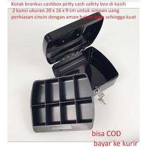 Jual Kotak brankas cashbox petty cash safety box di kasih 2 kunci ...