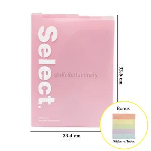 Jual WENGU 6 Pocket Clear File Holder A4 Document Folder Map Bening ...