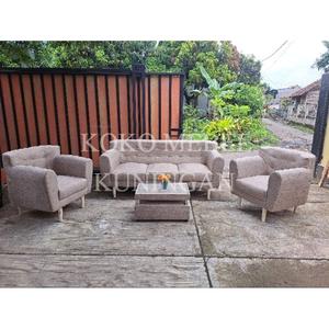 Jual Sofa Retro Minimalis Set / Sifa Retro 3 Seater / Sofa Retro Ruang ...