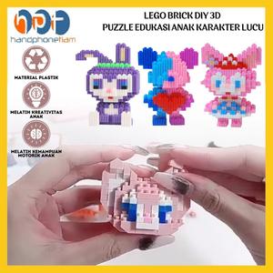 Jual Lego Brick DIY 3D Mainan Balok Susun Karakter Kartun Lucu | Mainan ...