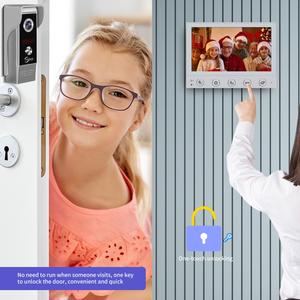 Jual Wired Video Doorbell Intercom Monitor Eye Door Bell Smart with 7 ...