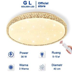 Jual GL LAMPU LED CEILING PLAFON 3 WARNA 40 WATT SATU TINGKAT LAMPU ...