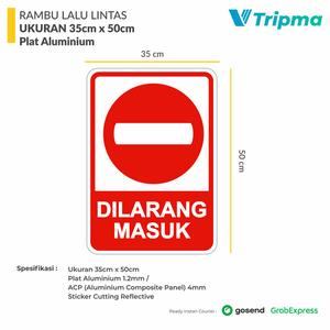 Jual Rambu Lalu Lintas Model Kotak 35Cm X 50Cm Bisa Custom - Kota ...