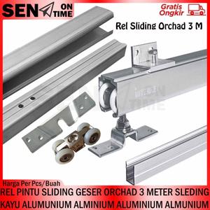 Jual Orchad Rel Pintu Sliding Geser 300 CM Galvanis Galpanis 3 M Meter ...